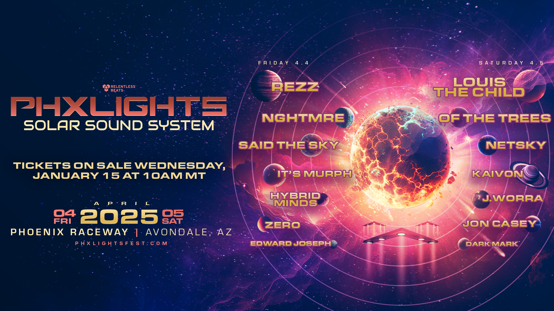 PHXLIGHTS: SOLAR SOUND SYSTEM 2025 lineup announced! | PHXLIGHTS: Solar ...