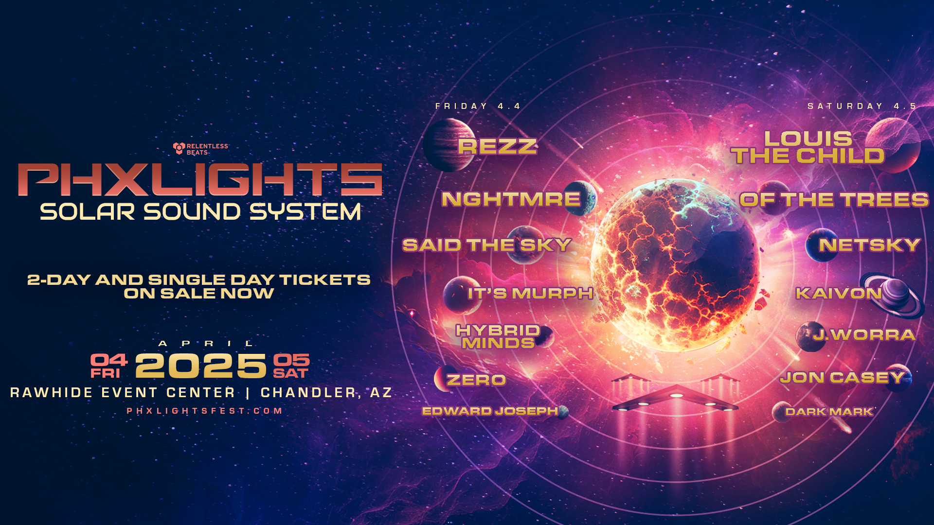 PHXLIGHTS: SOLAR SOUND SYSTEM 2025 lineup announced! | PHXLIGHTS: Solar ...
